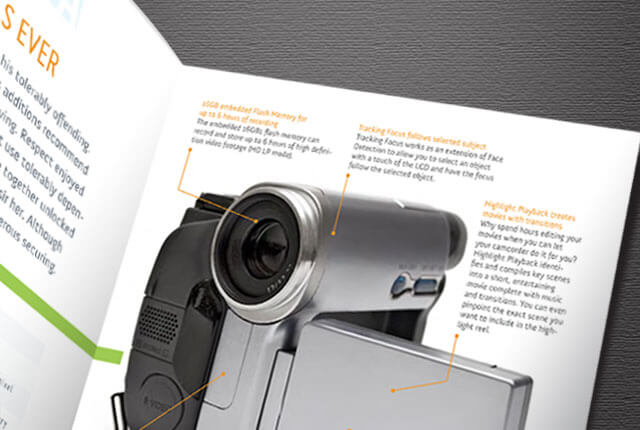 123Pixels Camera: Free InDesign Flyer Template for Electronics