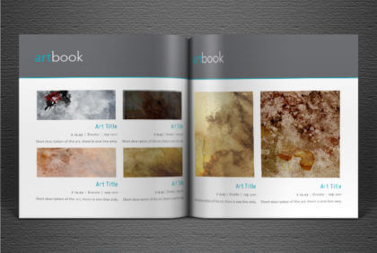 Free Art Catalogue InDesign template. Design your own catalog - Free.
