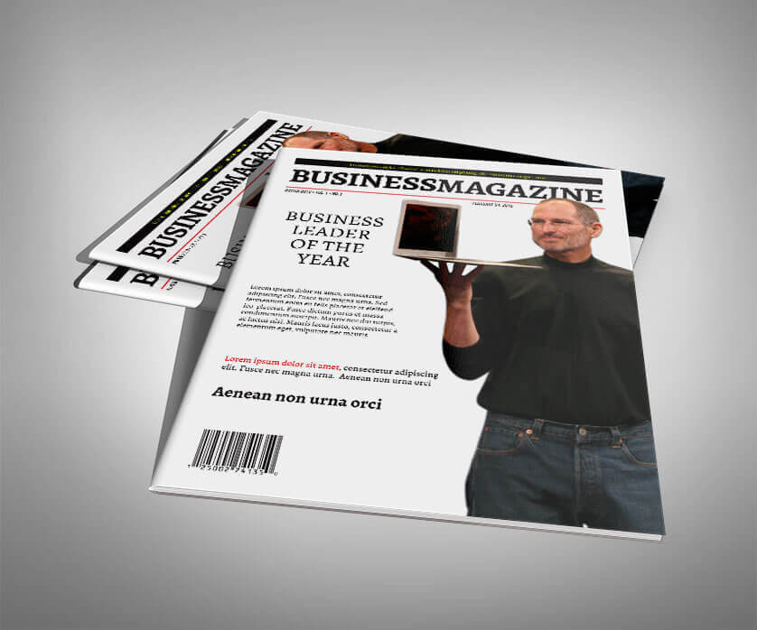 Business Magazine Cover Template - 1 Page Download