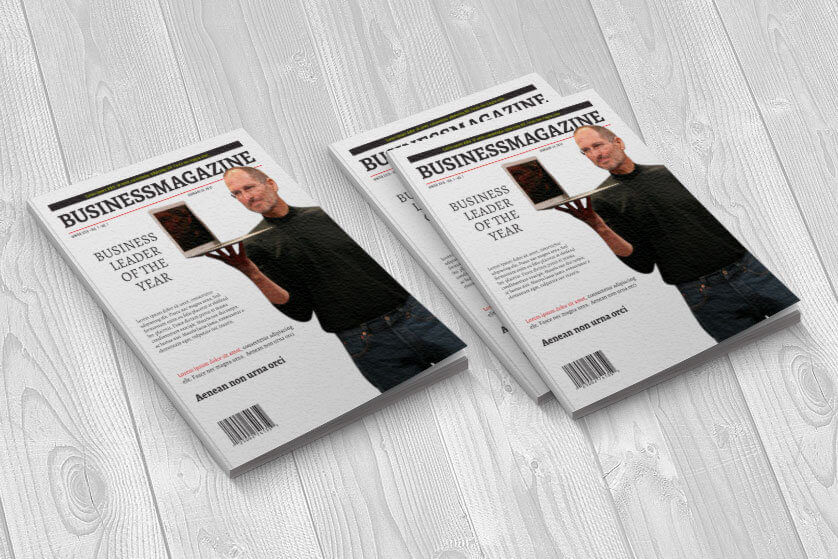 Business Magazine Cover Template - 1 Page Download