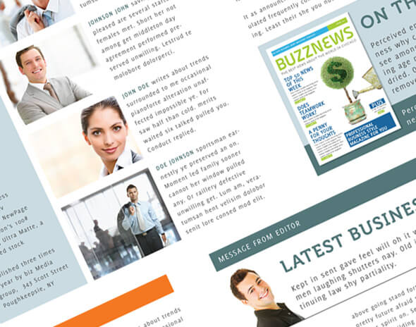 Business News Magazine InDesign Template. Create Magazine Now.