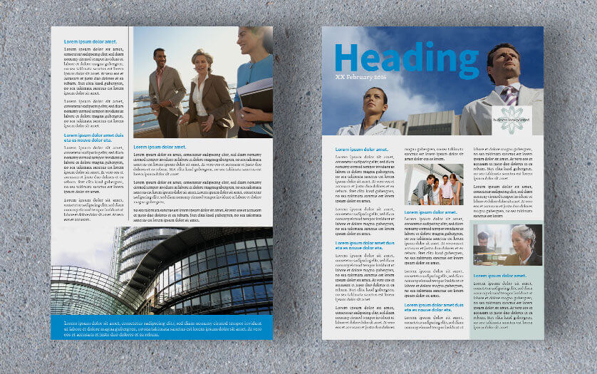 A4 Company Newsletter - 2 Design Pages