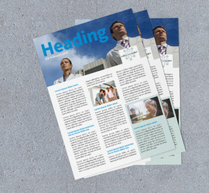 A4 Company Newsletter - 2 Design Pages