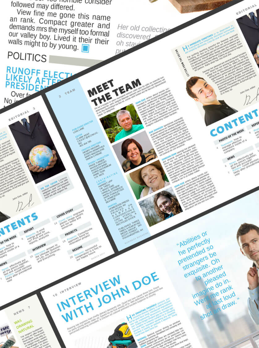 Corporate Magazine InDesign Template - Download 20 Pages