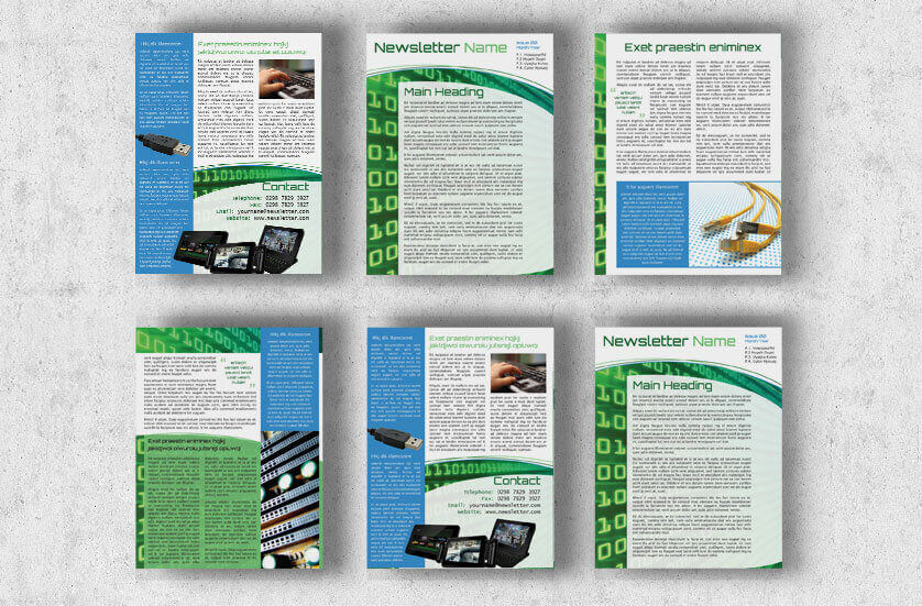 17 x 11 Tabloid Size IT and Technology Tabloid Template
