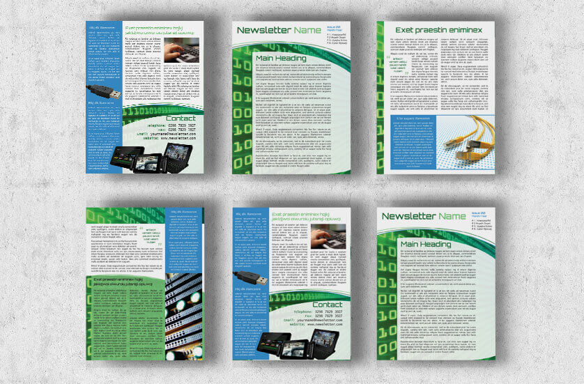 17 x 11 Tabloid Size IT and Technology Tabloid Template