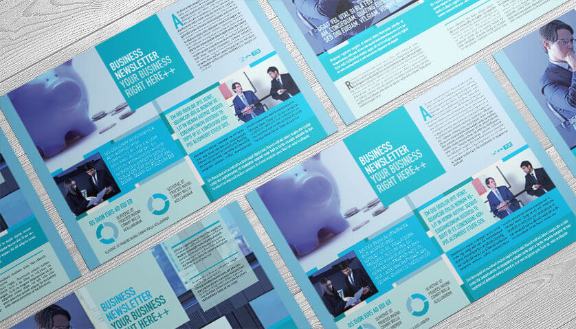 Investment Newsletter - US Letter Size - Download Indesign Template