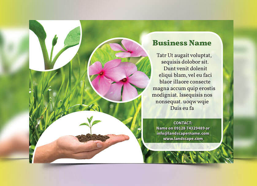 A5 Landscaping Flyer InDesign Template
