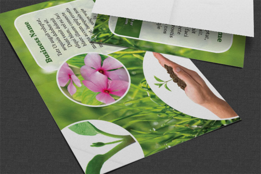 A5 Landscaping Flyer InDesign Template