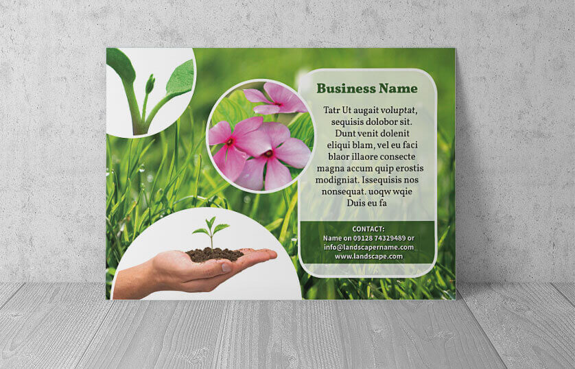 A5 Landscaping Flyer InDesign Template
