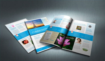A4 Non-Profit Community Newsletter Template - 4 Pages