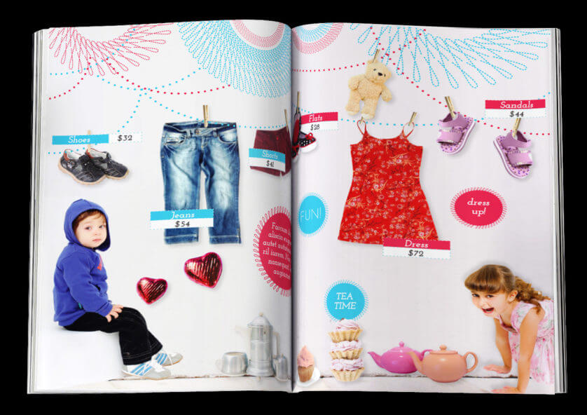 Petit clothing - InDesign Template to create child catalogue