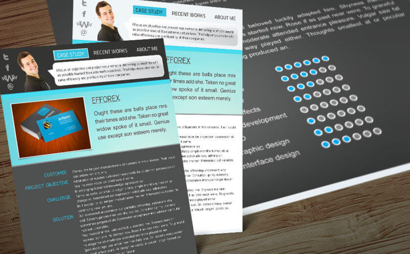 Free InDesign Portfolio Resume Template - 2 Color Themes, 3 Pages