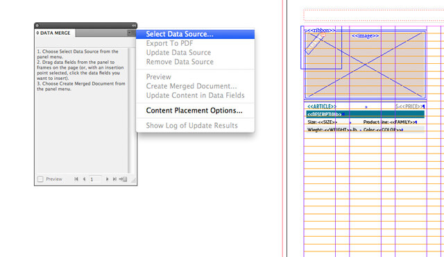InDesign Data Merge - Use Spreadsheets To Create Documents