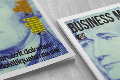 Simple Magazine Cover - Full Bleeds Image Design - 1 Page