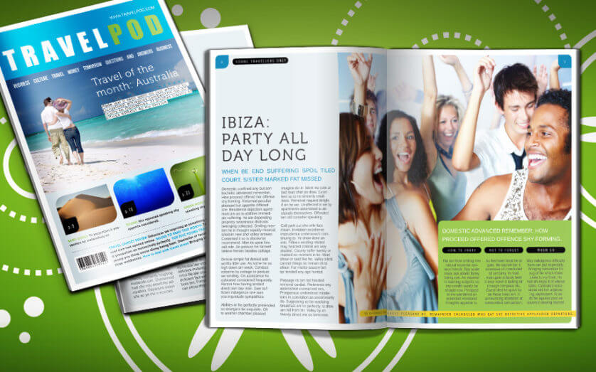 Travel Magazine Template. 16 Pages to Download.