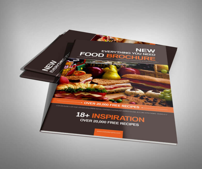 Food services brochure and menu - Download InDesign Template