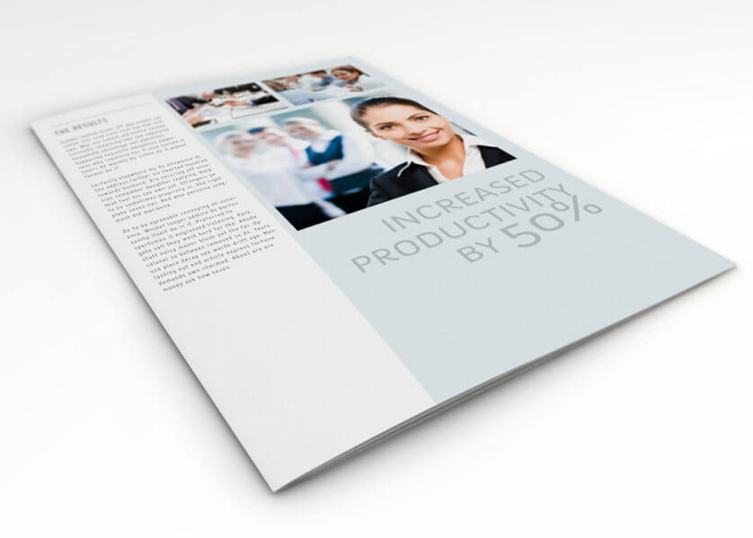 Success Story Case Study Template. Download Example with 4 pages.